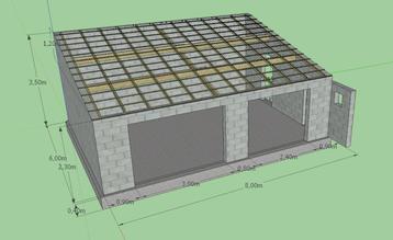 Garage Toit Plat Parpaing